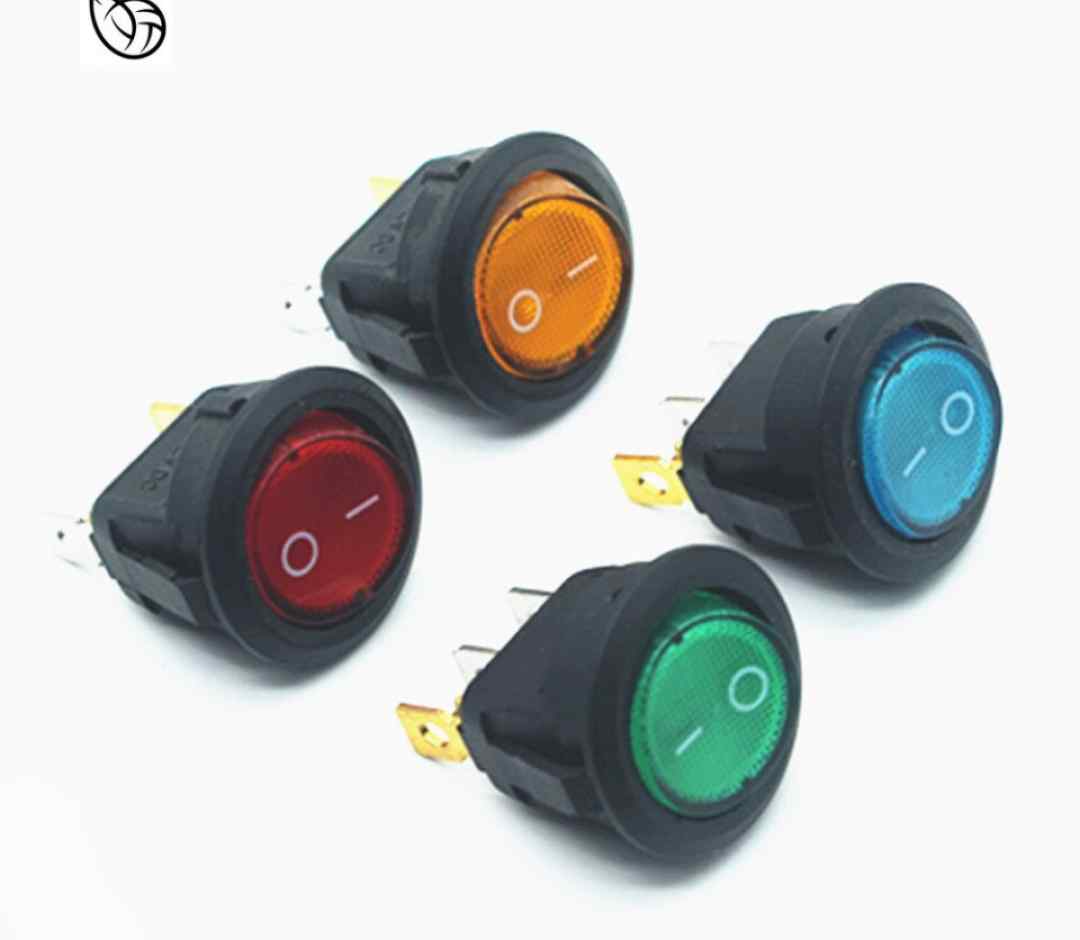 SWITCH 12V REDONDO ON OFF 2 PINES | CarvalElectronics