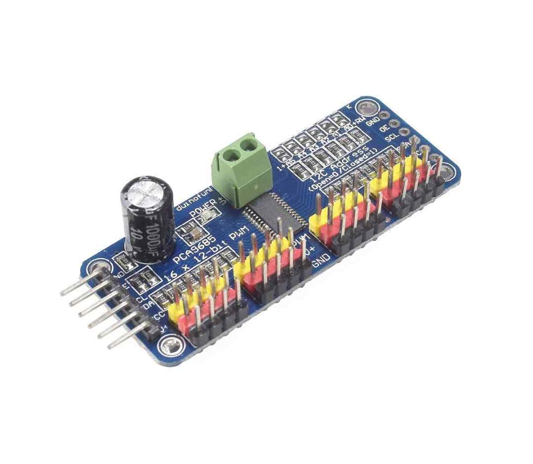CONTROLADOR 16 SERVOMOTORES PCA9685 | CarvalElectronics